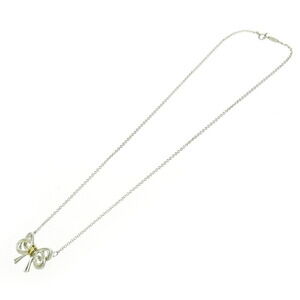 Tiffany & Co. | Bags | Tiffany Co Silver Gold Ribbon Necklace | Poshmark